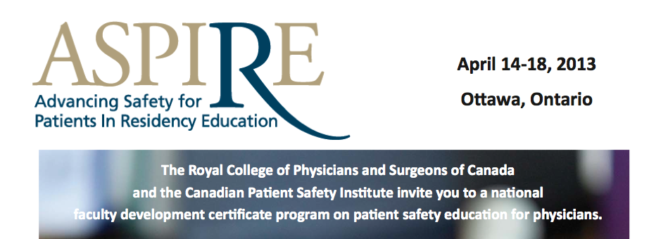 ASPIRE – Quality and Safety – Royal College | JantchouLab